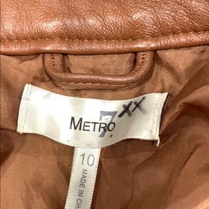 Metro 7 | Jackets & Coats | Metro 7 7s Style Camel Color Leather Jacket ...